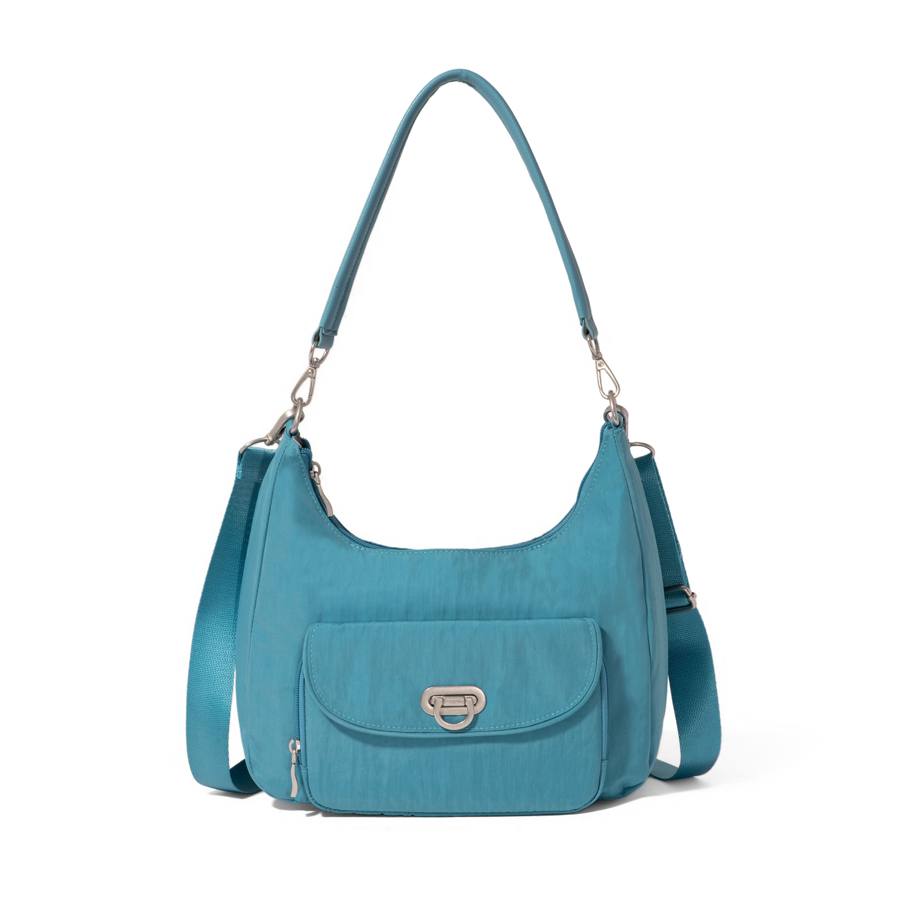 Coastal Flip Lock Half Moon Bag